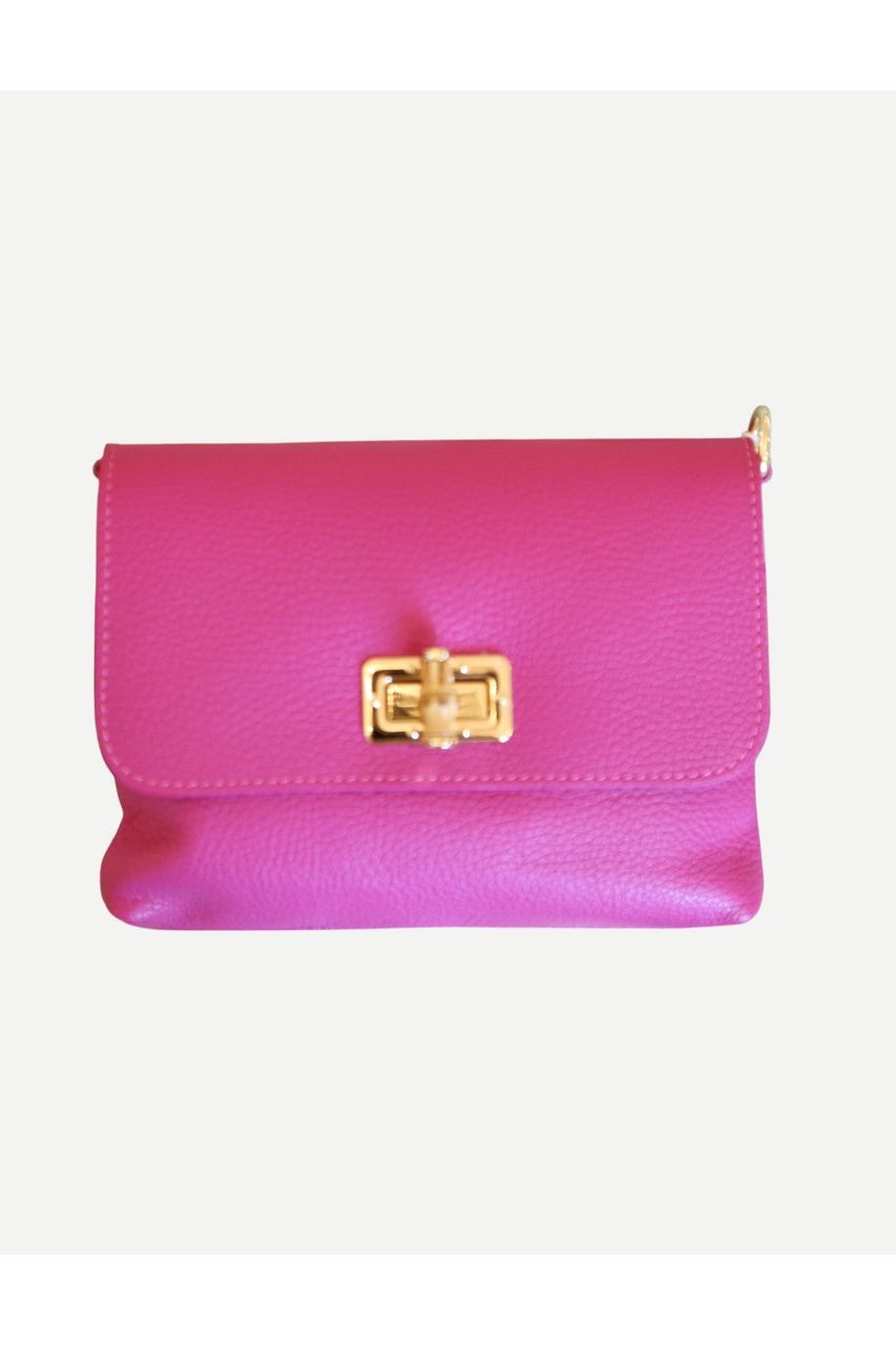 German Fuentes Leather Clutch and Crossbody Bag, Hot Pink – Monkee's of ...