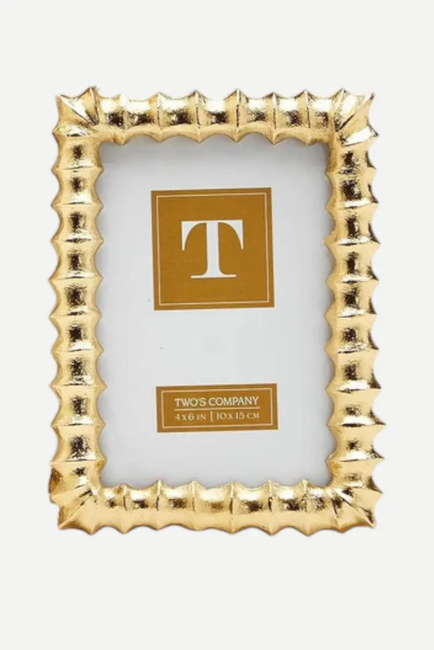 Two's Company Gold Wave Frame, 4x6 – Monkee's of the Village