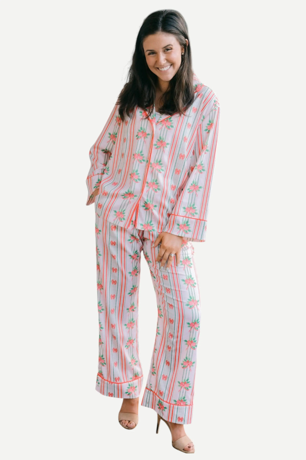 Victoria Dunn Saylor Long PJ Set, Tinsel - Monkee's of the Village