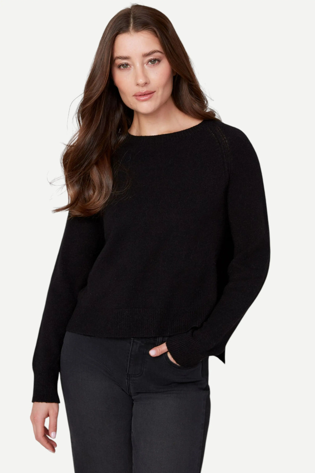 Renuar Knit Sweater, Black - Monkee's of the Village