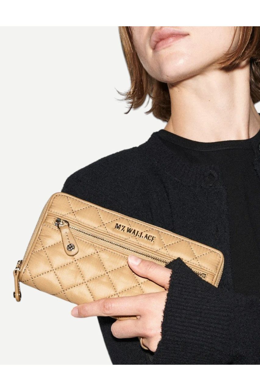 MZ Wallace Crosby Long Nylon Wallet, Camel – Monkee's of the Village