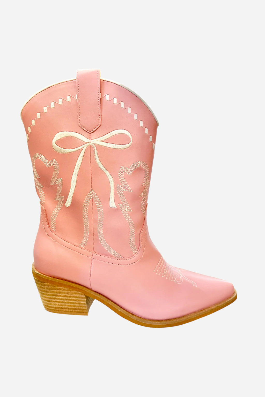 Miracle Miles Zeta Bow Western Ankle Boot, Pink - Monkee's of the ...